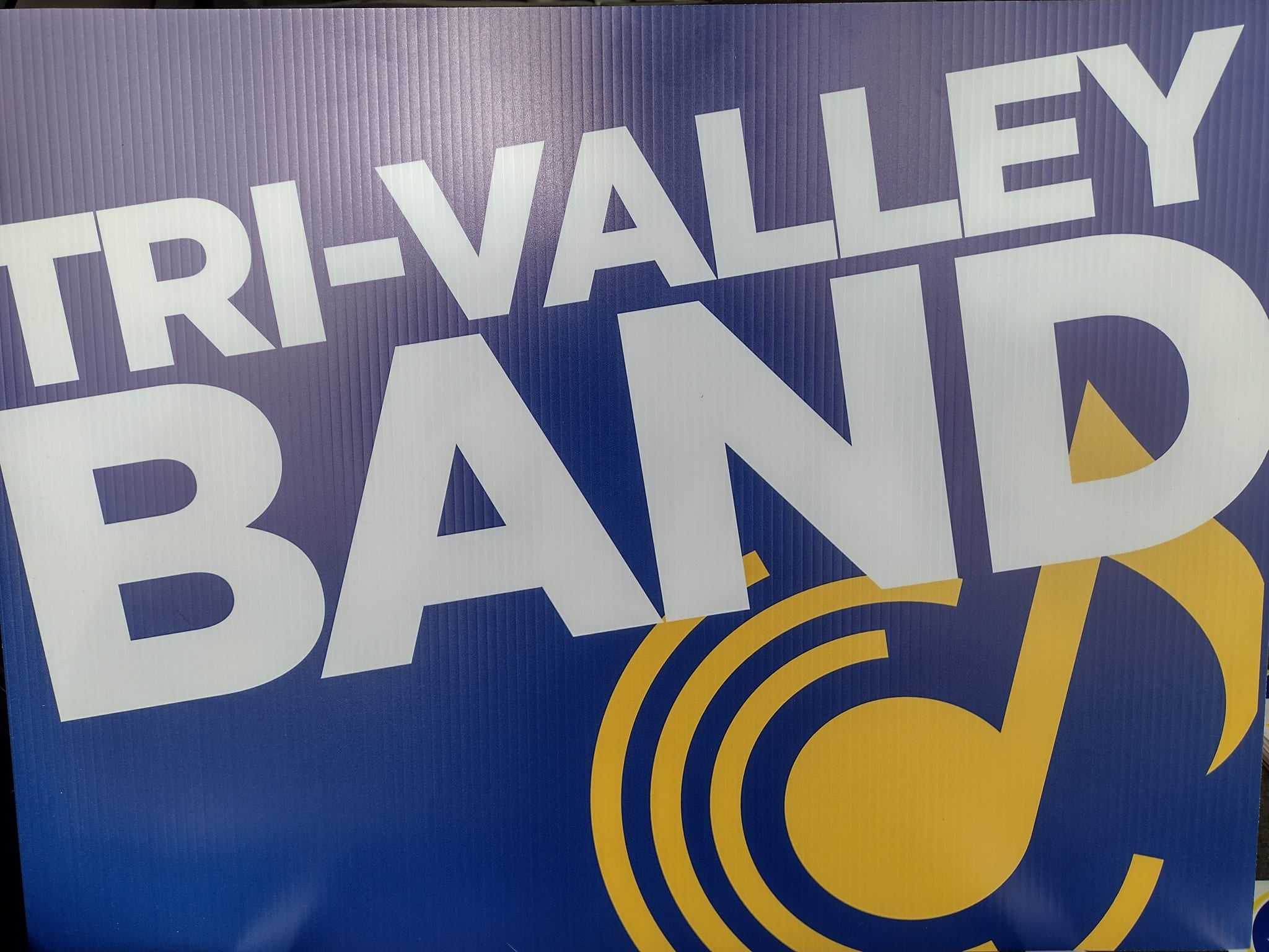 Tri-Valley Band Yard Sign | Tri-Valley High School Fine Arts Boosters